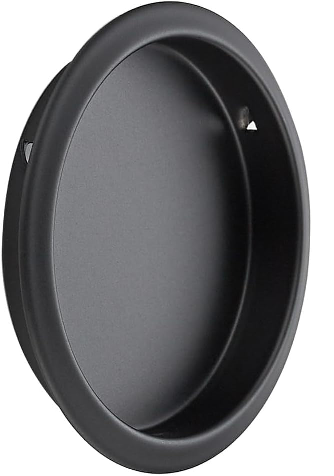 Closet Pull, Circular , Bi-Pass , Easy Snap-In , Matte Black ...